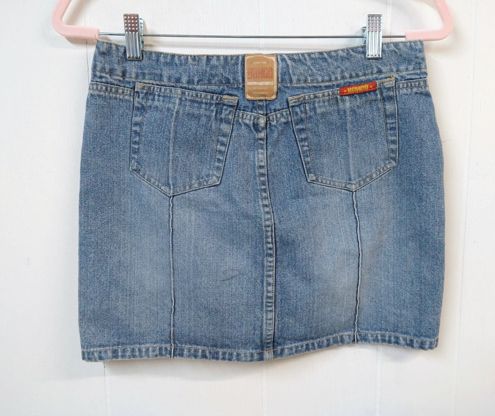 VTG Bongo WM Juniors 3 Denim Skirt Micro Mini Blue 4 … - Gem
