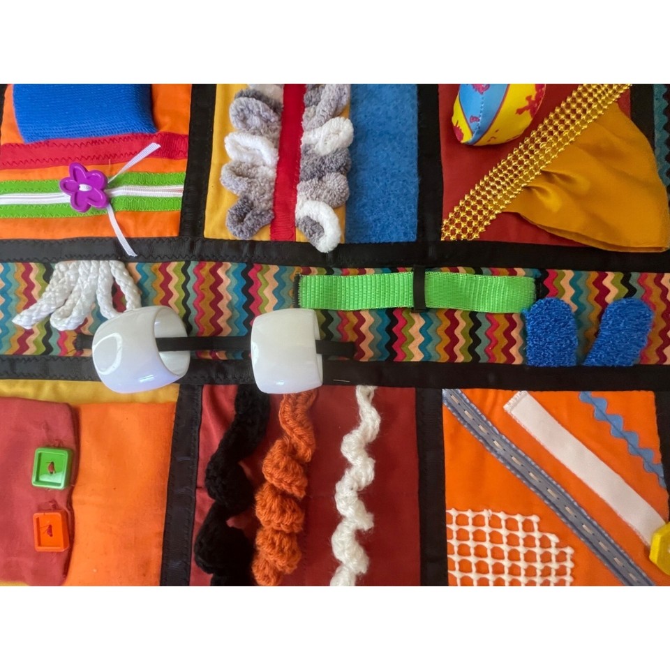 Fiddle Fidget Mat Sensory Quilt Alzheimer's Dementia Stroke Rehab ...