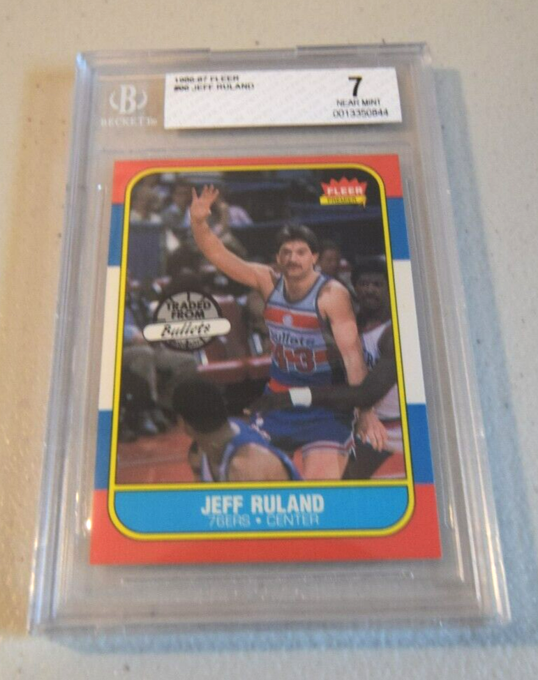 Jeff Ruland 1986 Fleer Basketball Card Graded BGS 7 | eBay