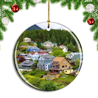 USA America Ketchikan Alaska Christmas ornament city travel souvenir | eBay