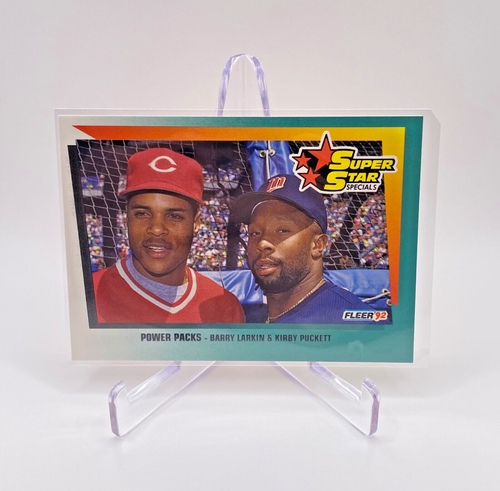 1992 Fleer Baseball Super Star Specials #704 Barry Larkin Kirby Puckett ...