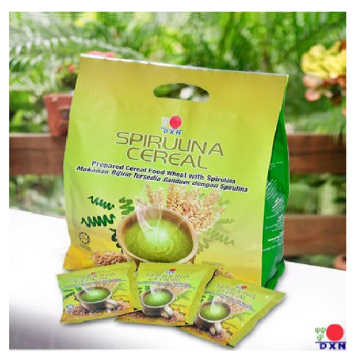 10 Packs DXN Spirulina Cereal – High Fiber Superfood for Healthy ...