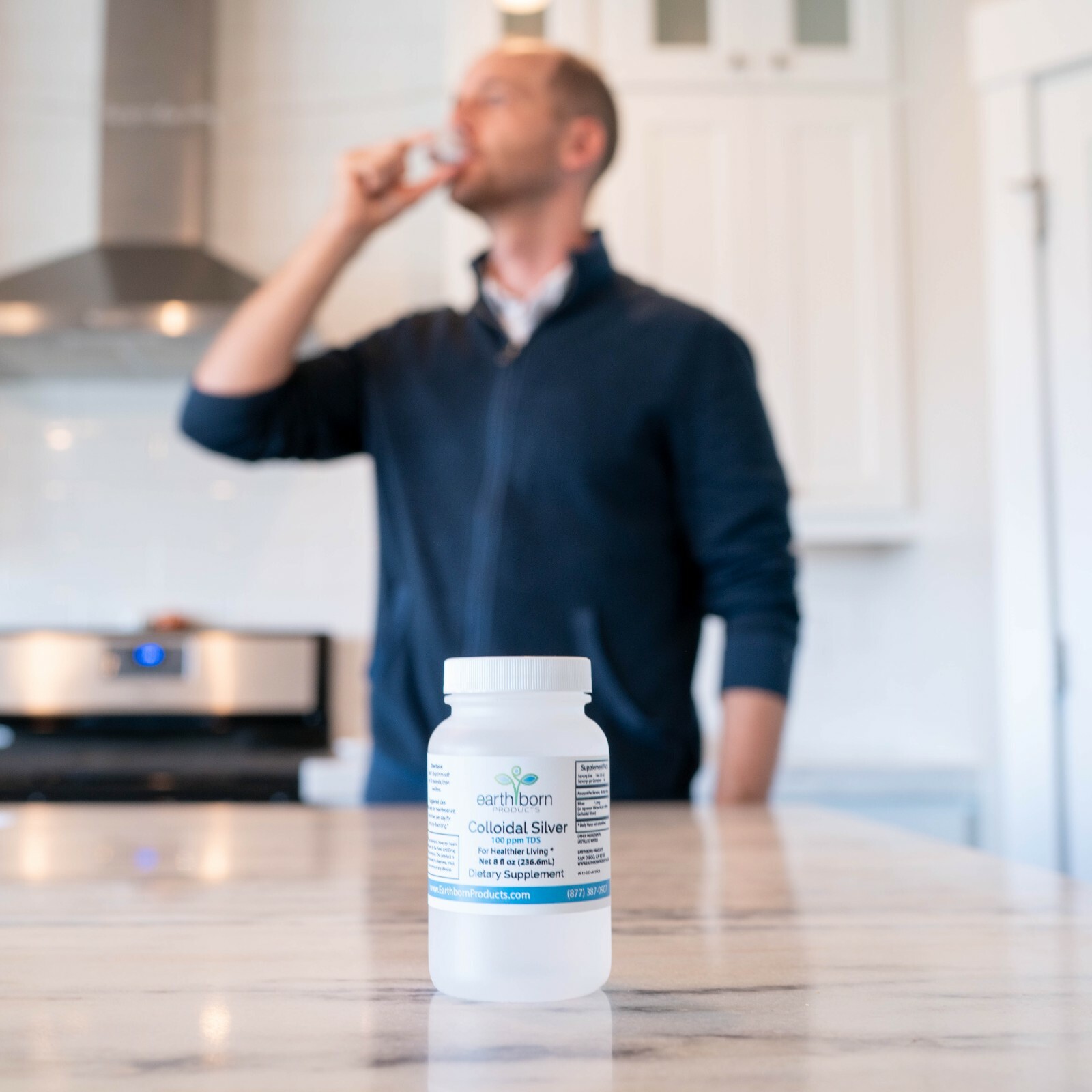 Colloidal Silver - 64 oz 100 PPM Monatomic Mineral Supplement, Made in ...