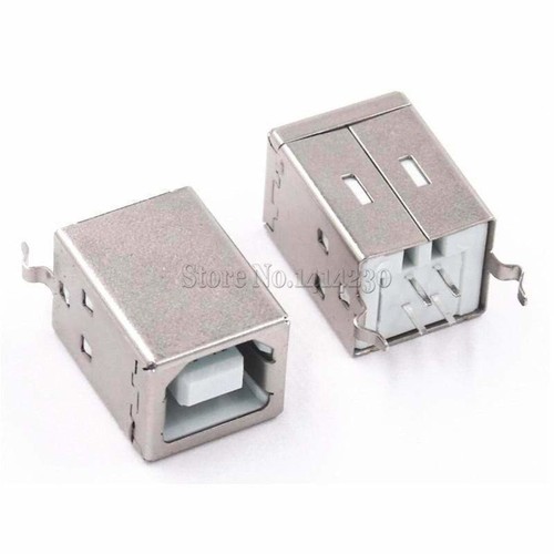 10pcs Square USB Socket USB B Type Female 180 Degree PCB Connector ...