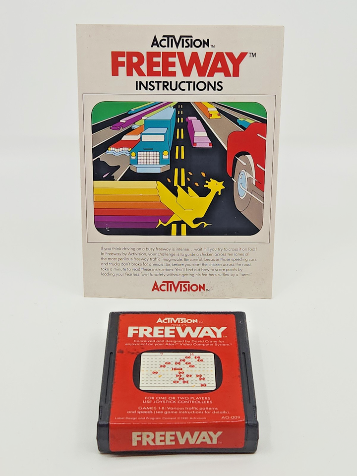Atari 2600 Boxed Video Game Cartridge - Freeway - CIB Complete Working ...