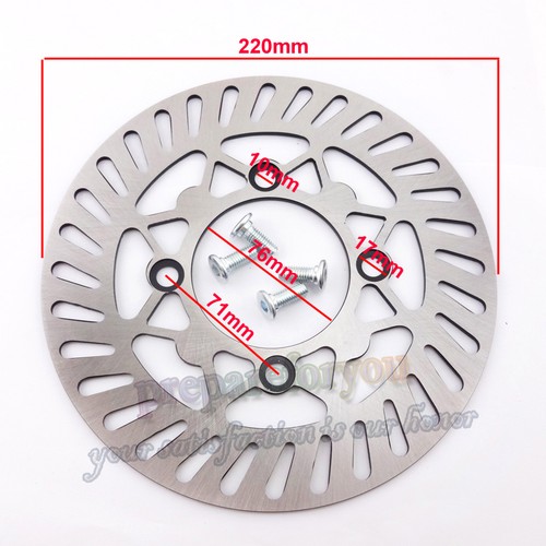 220mm Rear Brake Disc Disk Rotor For Chinese 50cc-160cc SDG Pit Dirt ...