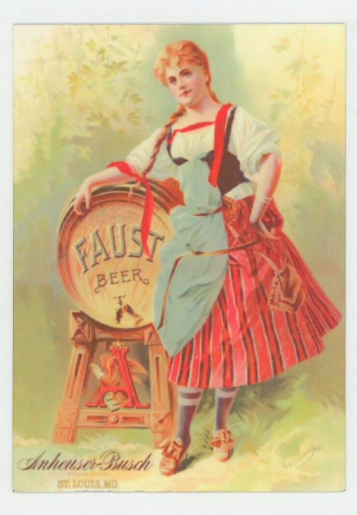 Faust Beer - St Louis - METAL advertising sign - Anheuser Busch | eBay