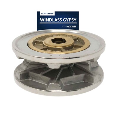 5/16 inch HT G4 or 8mm (DIN766) chain & 9/16 inch rope gypsy (FO-3930 ...