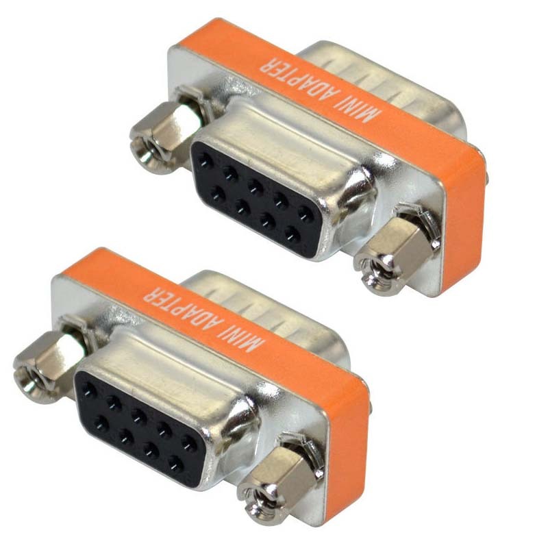 new Mini Null Modem DB9 feMale to DB9 feMale plug Adapter Gender ...