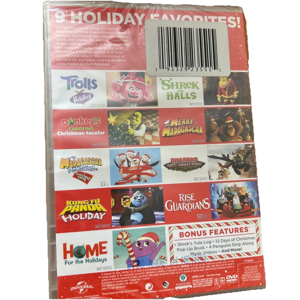 Dreamworks Ultimate Holiday Collection , Includes 9 Stories , New ...