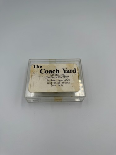 HO Coach Yard Brass 0509 Pullman Type 43-R Trucks (Pair). Unpainted. IOB. | eBay