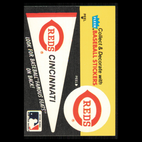Jimmy Fox #2 1986 Fleer Star Sticker Famous Feats Cincinnati Reds ...
