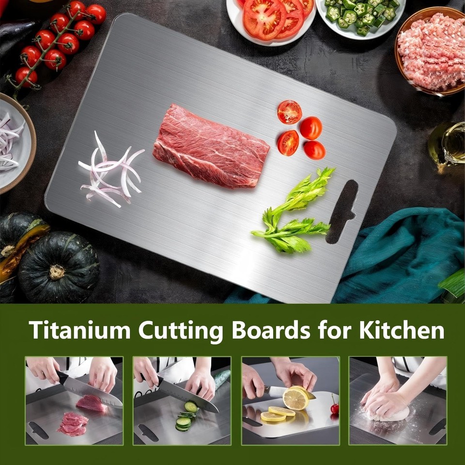 Titanium Cutting Board, Double Sided Titanium Cutting Boards for ...