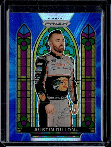 2020 Panini Prizm Austin Dillon Blue Stained Glass #68 NASCAR | eBay