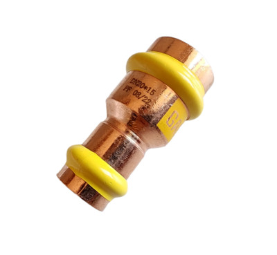 AW PFG019 Metpress 20-15mm, ¾-½" Gas Copper Press Reducing Coupling ...