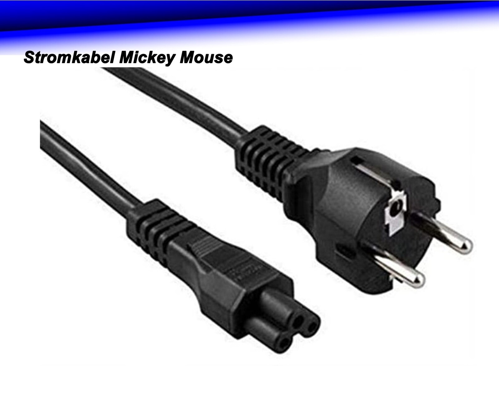Micky Maus Kabel Stromkabel Laptop Netzteil 3-polig Netzkabel Schuko # ...