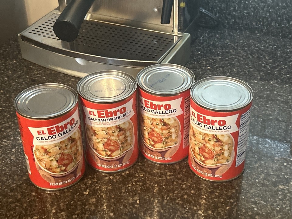 El Ebro Caldo Gallego With Chorizo Sausage pork Belly And Ham 15 Oz X 4 ...