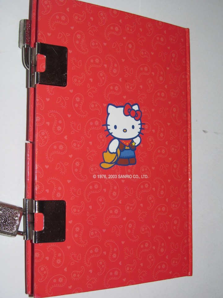 SANRIO HELLO KITTY 2 PART DIARY W/ LOCKS WESTERN DAYS COUNTRY NIGHTS | eBay