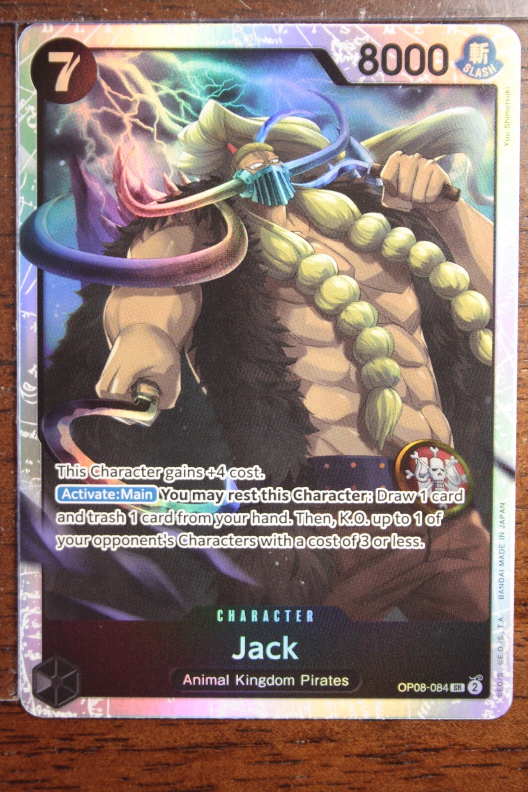 One Piece Card Game: "Jack" (Foil) OP08-084 SR | eBay