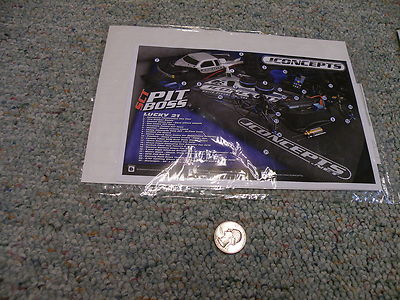 Decals / Stickers R/C radio Controlled JConcepts SCT Pit Boss Lucky 21 ...