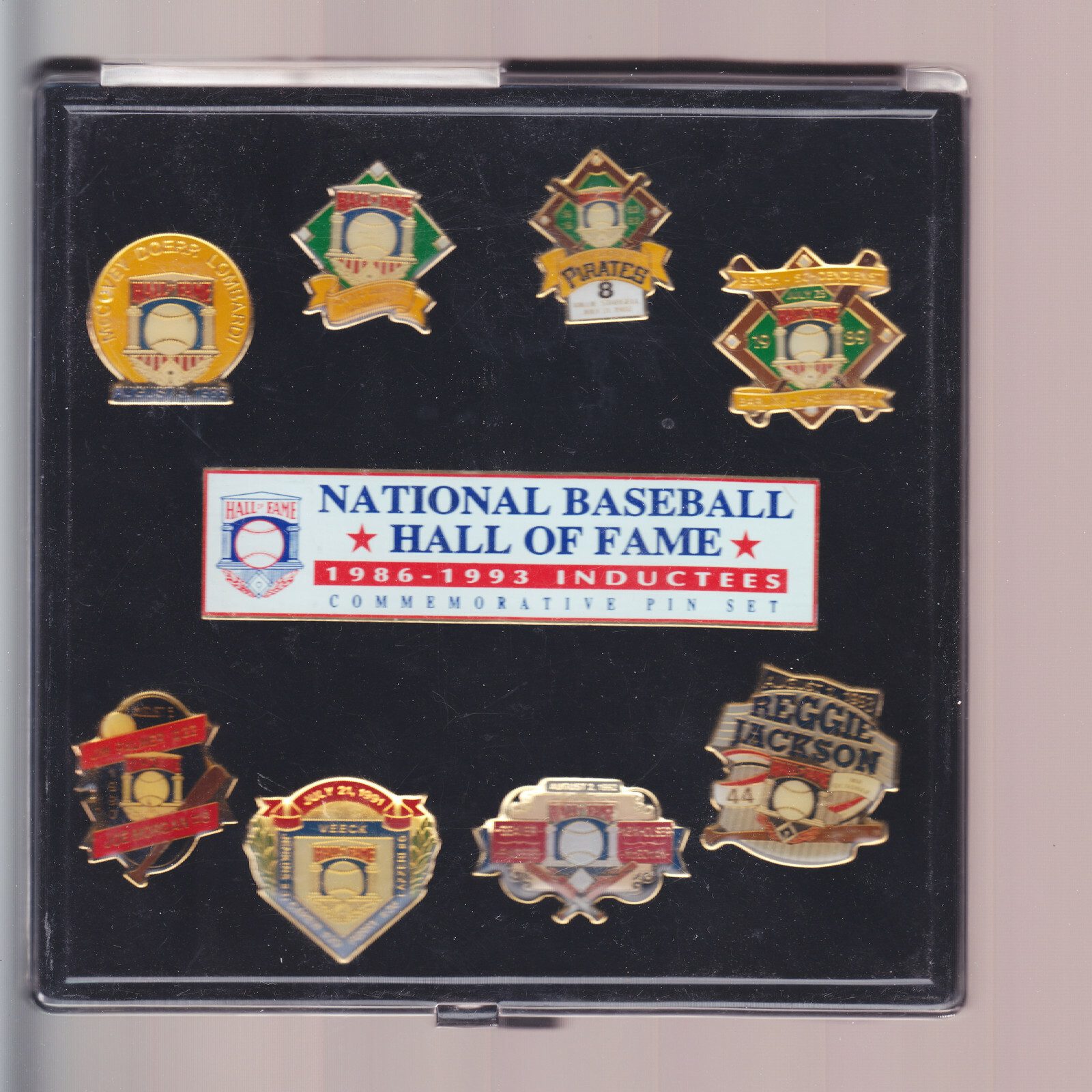 1986-1993 HALL OF FAME PIN SET OF 8 IN ORIGINAL CASE | eBay