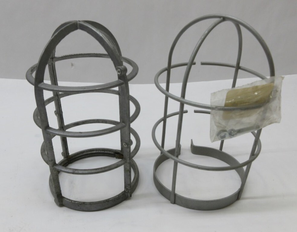 ASSORTED INDUSTRIAL FIXTURE GUARDS (LOT OF 2) (1) 7X3-5/8" & (1) 7X4 ...