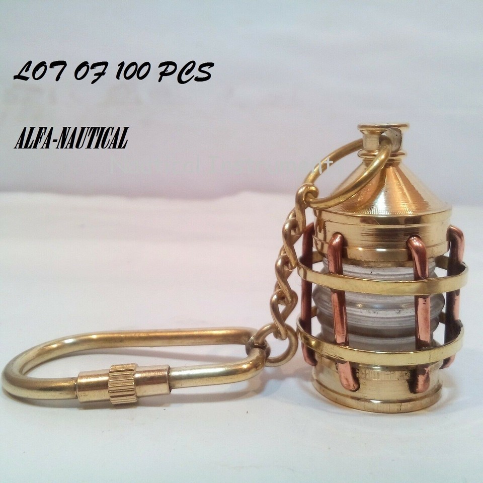 COLLECTIBLE BRASS LAMP KEY CHAIN LANTERN KEY CHAIN LOT OF 100 UNIT | eBay