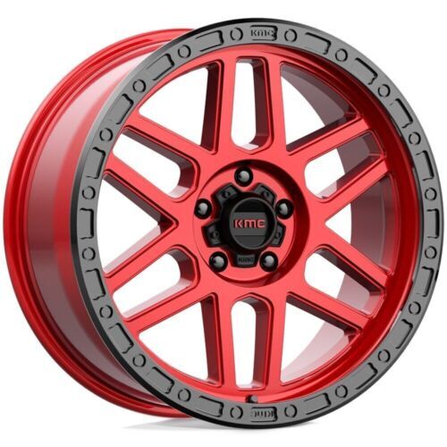4-KMC KM544 Mesa 20x9 6x5.5" +0mm Candy Red Wheels Rims 20" Inch | eBay
