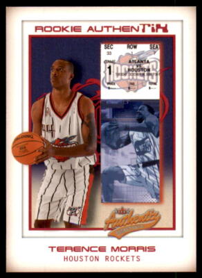 2001-02 Fleer Authentix Rockets 0719/1250 #129 Terence Morris RC | eBay
