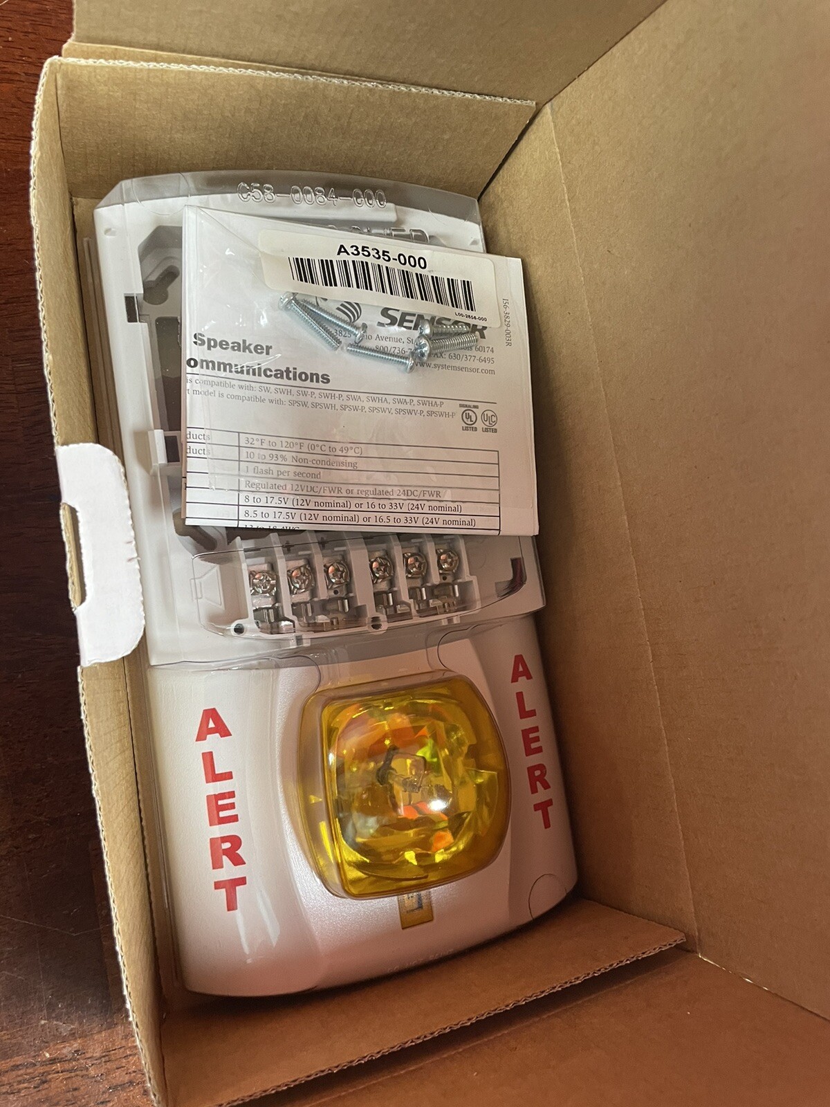 System Sensor SEP-SPSW Speaker Strobe Expander Plate (White) - FREE ...