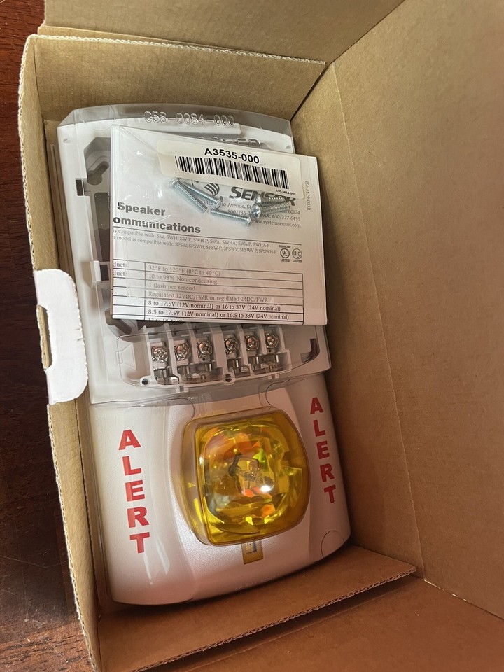 System Sensor SEP-SPSW Speaker Strobe Expander Plate (White) - FREE ...