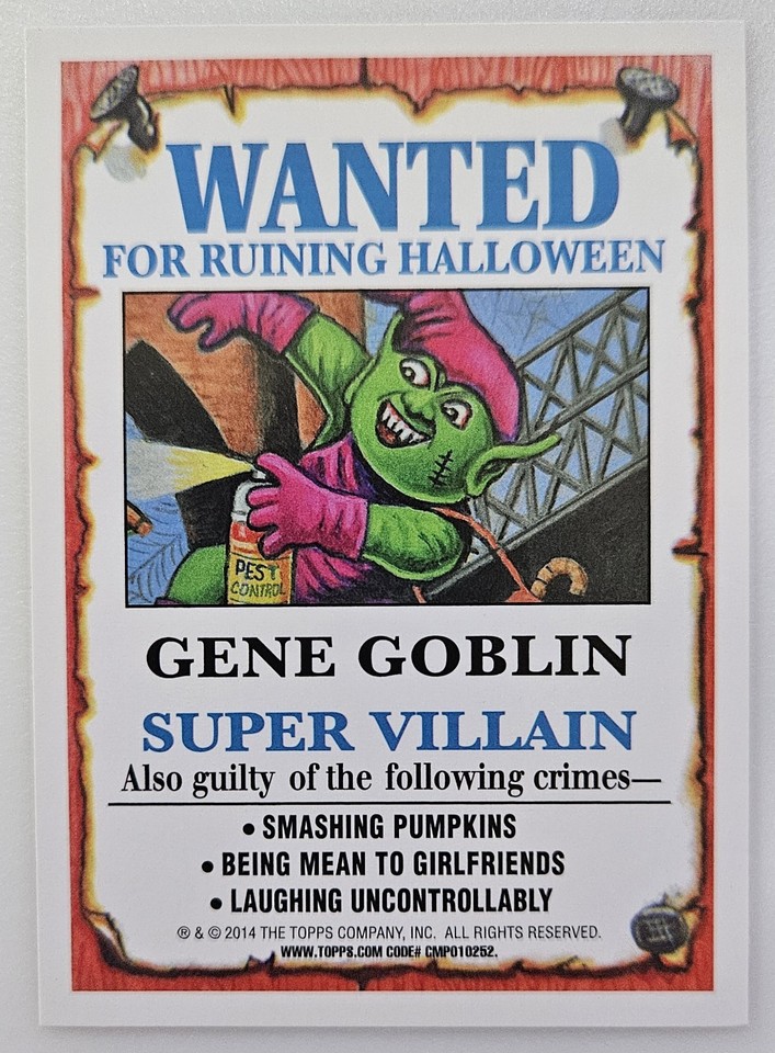Topps Garbage Pail Kids - Peter Pooper, Card# 132B. 2014, Series 2 ...