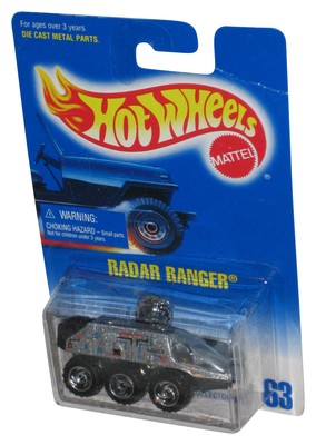 Hot Wheels Radar Ranger (1991) Mattel Silver Die-Cast Metal Vehicle #63 ...