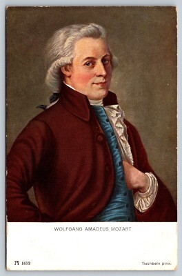 Postcard Music Composer Wolfgang Amadeus Mozart | eBay