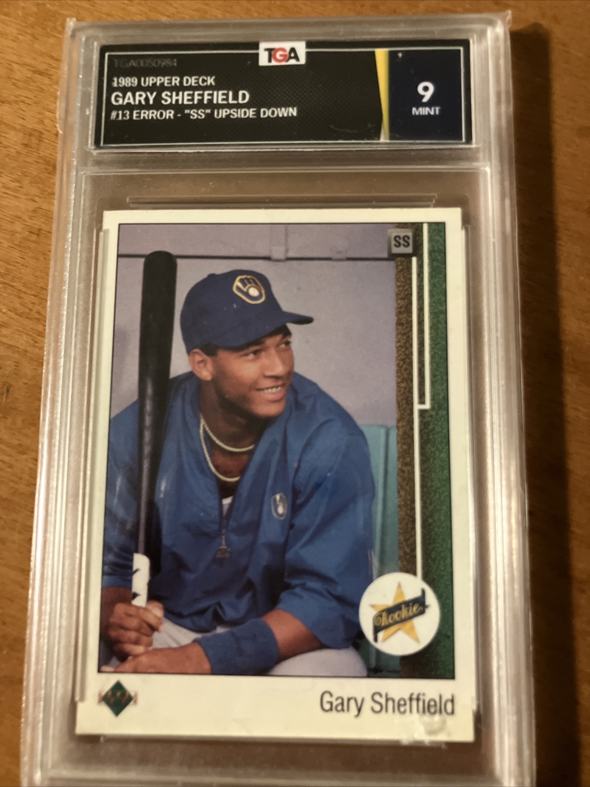 (2) 1989 Upper Deck GARY SHEFFIELD "Upside Down SS" Error & Corrected ...