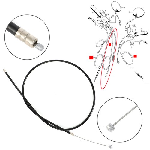 Motorcycle Throttle Cable Replace 17910-102-000 For 1970-71 Honda CT90 ...