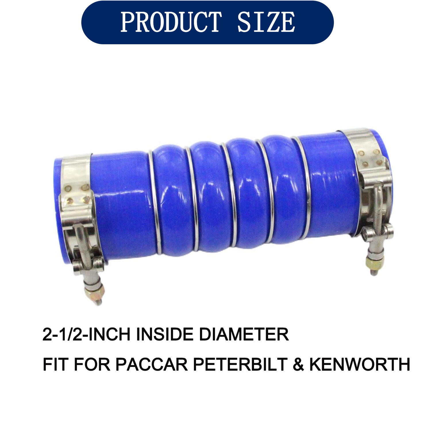 Silicone Coolant Hose W/ Clamps Fit for PACCAR Peterbilt & Kenworth F50 ...