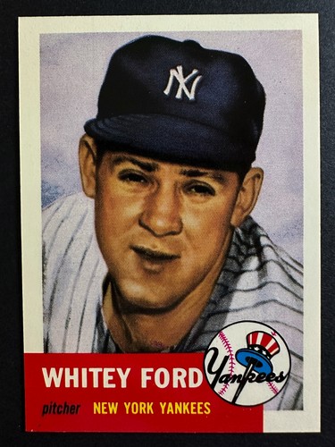 Whitey Ford 1991 Topps Archives 1953 Reprint Baseball Card New York Yankees #207 | eBay