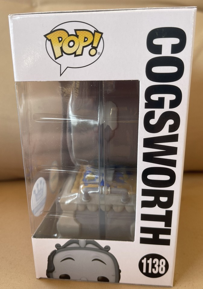 Funko Pop Disney Beauty and the Beast COGSWORTH #1138 Limited Chase ...