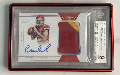 2017 National Treasures Patrick Mahomes True RPA Auto /25 - BGS 9 ...