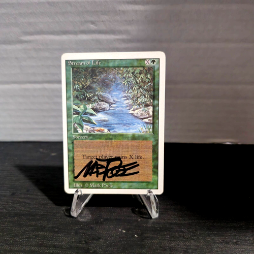 MTG Stream of Life Revised Signed Mark Poole NM | eBay