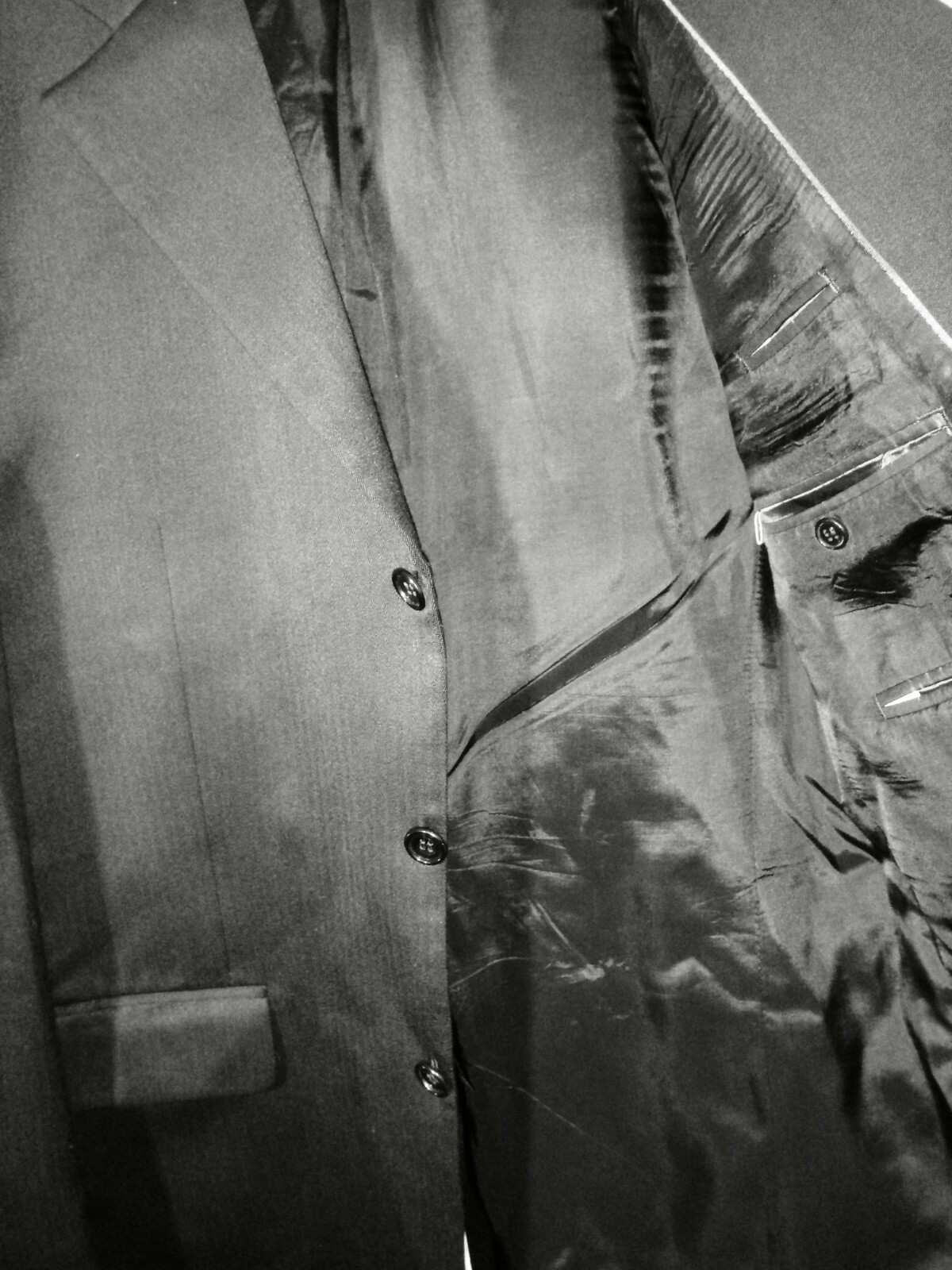 Suit Coat: Alexandre of London Black 3 Button Euro-50 Long | eBay