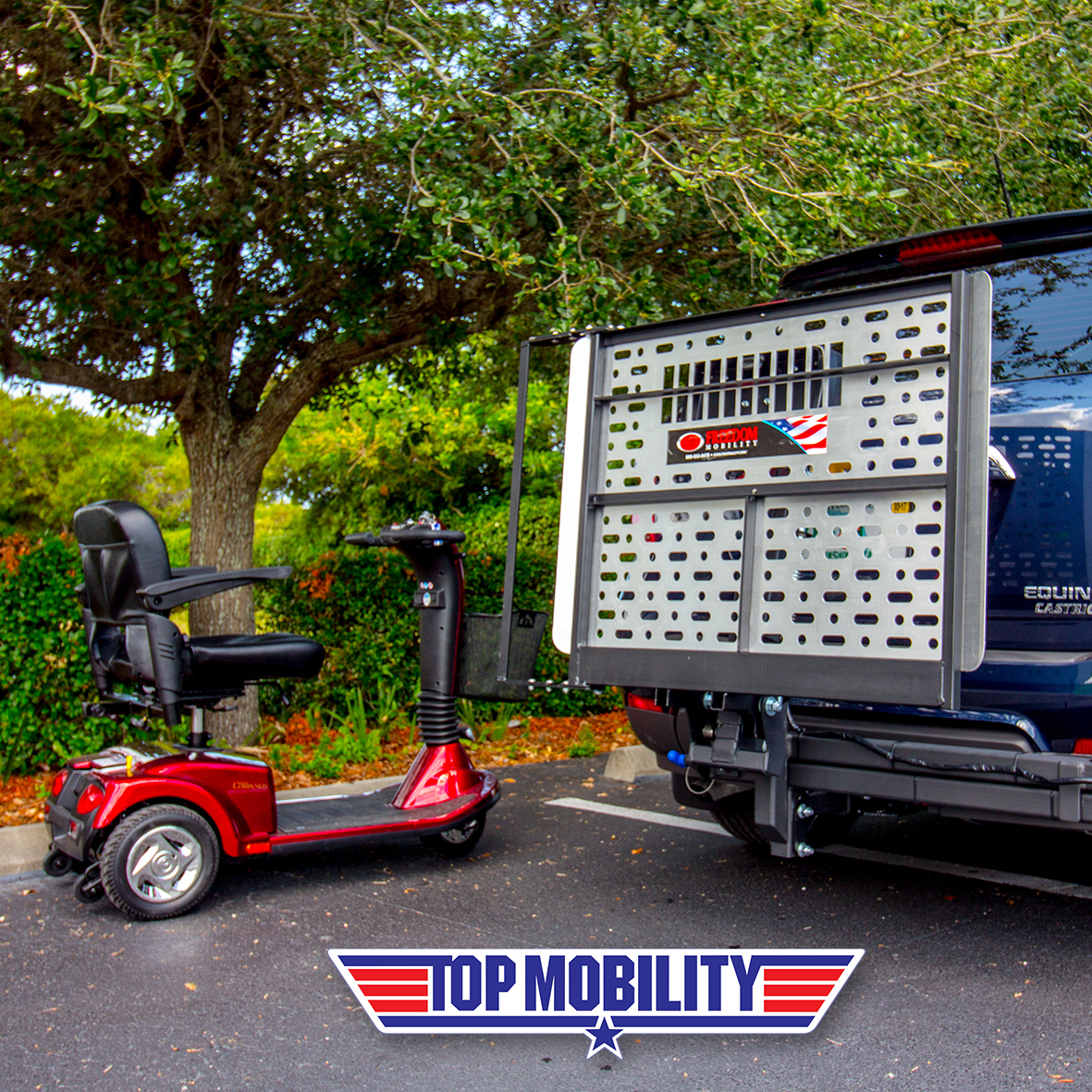 Freedom Mobilty Automatic Scooter Lift Hitch Mount Carrier Swing Away ...