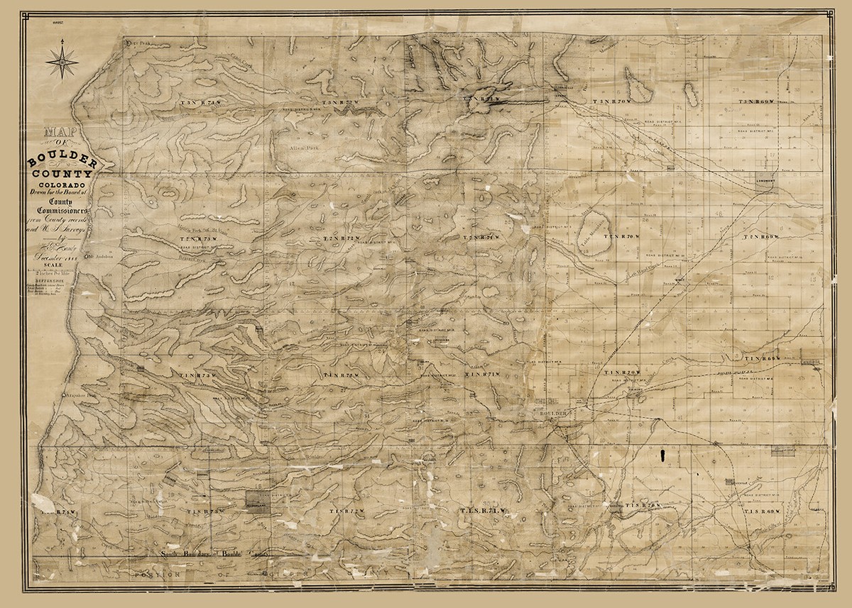 Map Of Boulder County Colorado Colorado Boulder County Trails And