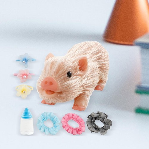 Mini Piggy Toys with Accessories Cute Animal Pig Doll for Role Playing ...