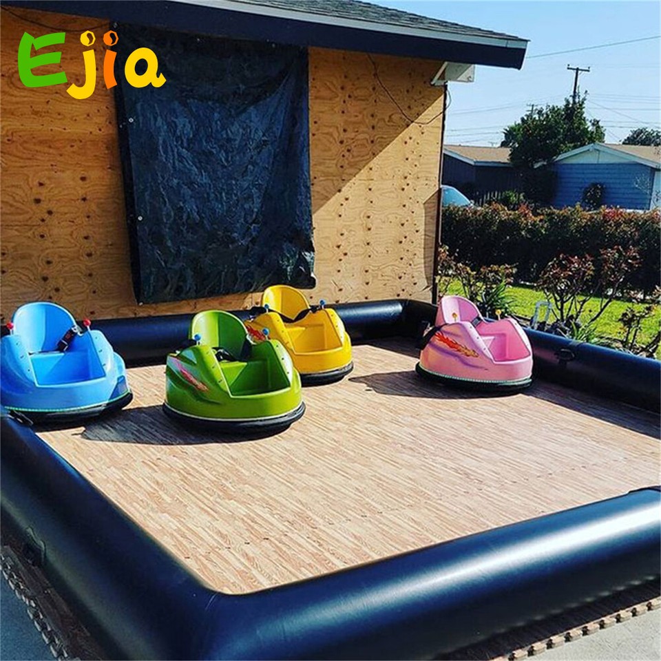 6x6m Inflatable Bumper Car Racking Track Pool for Kids Adults Toy for ...