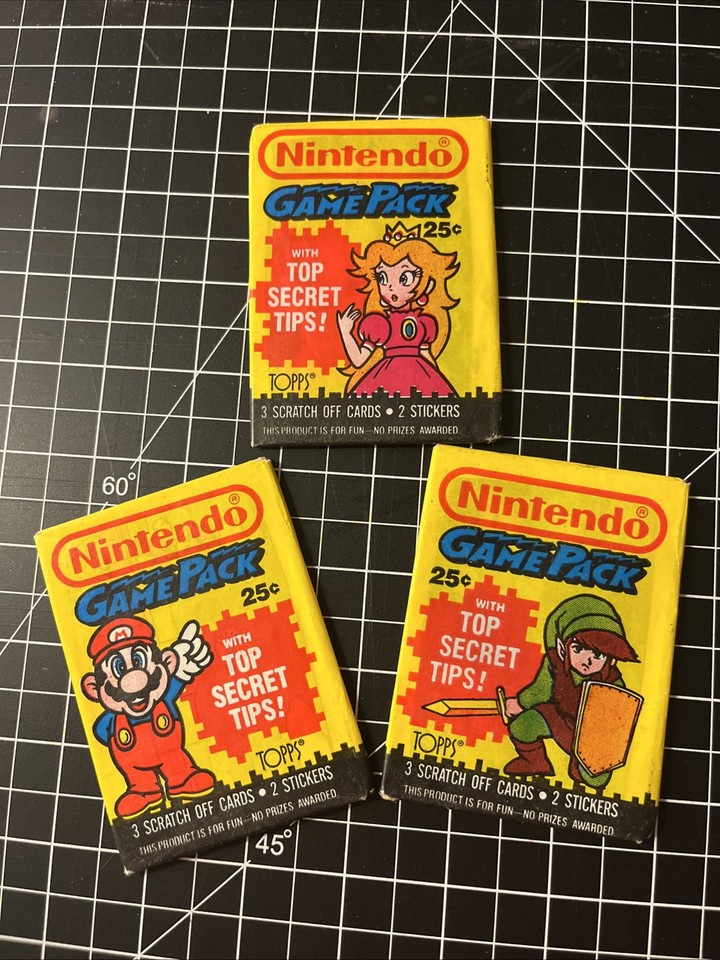 Nintendo Game Pack Trading Cards 1989 Topps Unopened Lot | eBay
