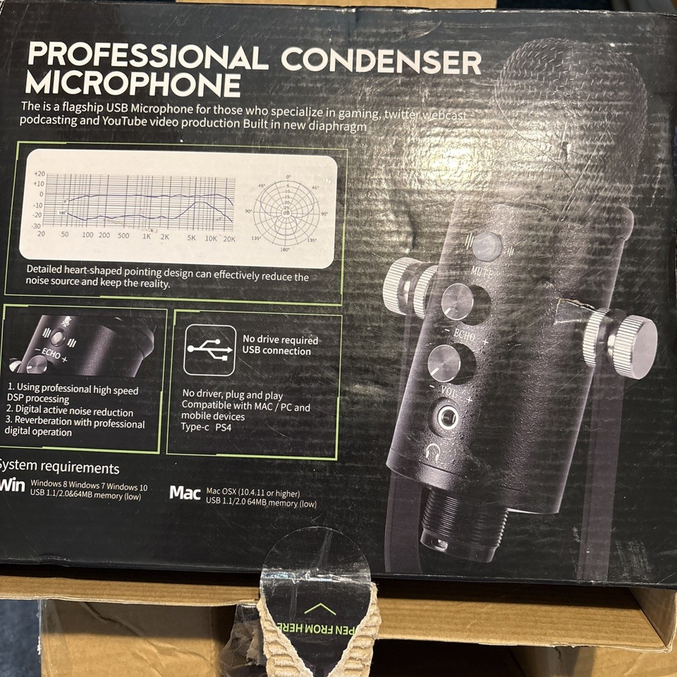 PROAR-Sensitive Pickup, Pure Sounds, Professional Condenser Microphone ...