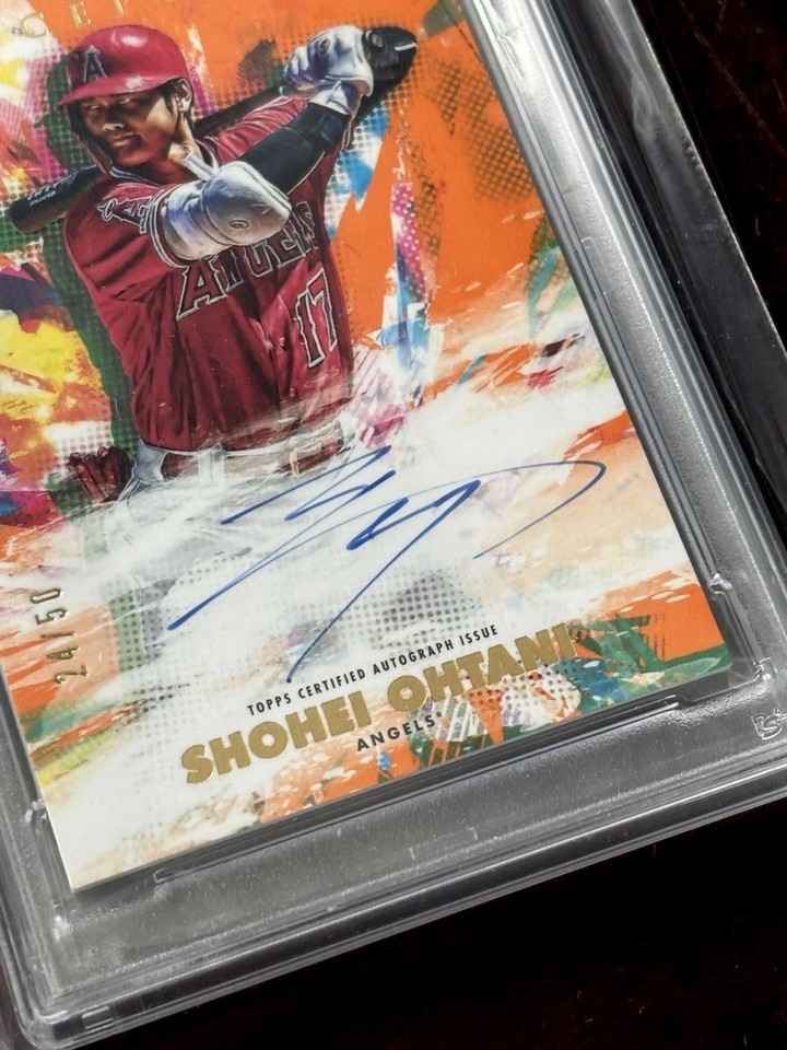 SHOHEI OHTANI 2020 TOPPS INCEPTION ORANGE AUTO PSA SP ROOKIES EMERGING ...