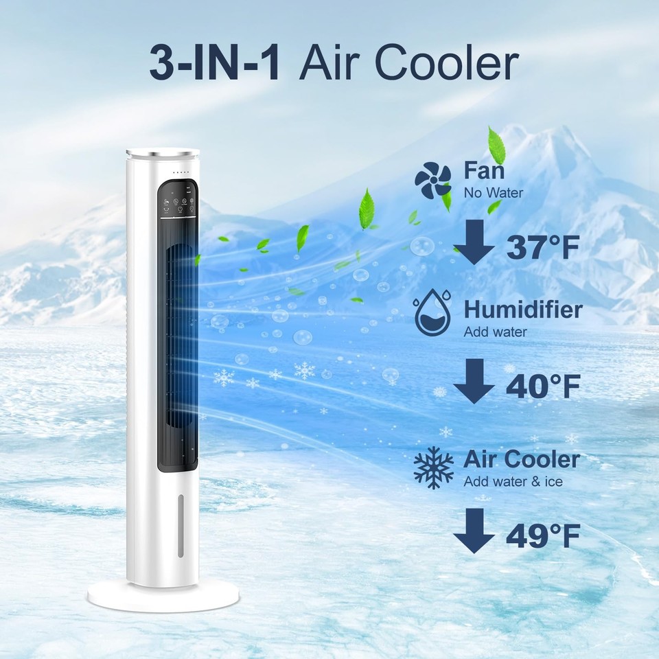 Windowless Portable Air Conditioner Ac Unit with Remote,Evaporative Air ...
